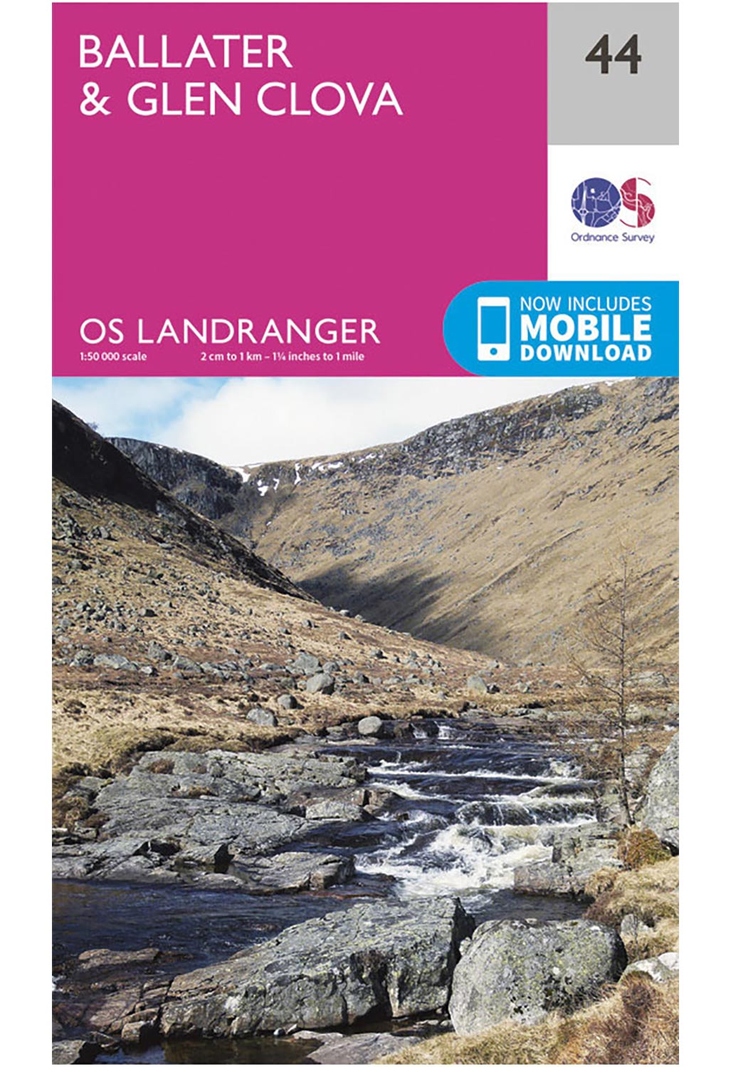 Ordnance Survey Ballater, Glen Clova - Landranger 44 Map – Outsiders ...