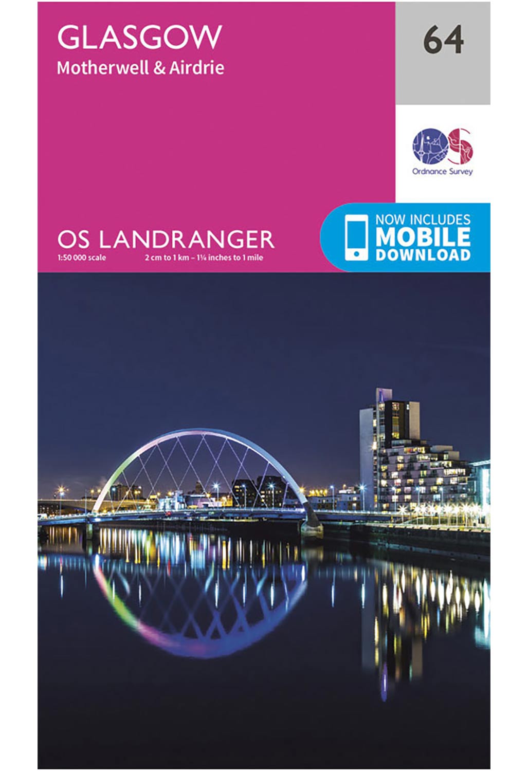 Ordnance Survey Glasgow, Motherwell & Airdrie - Landranger 64 Map ...