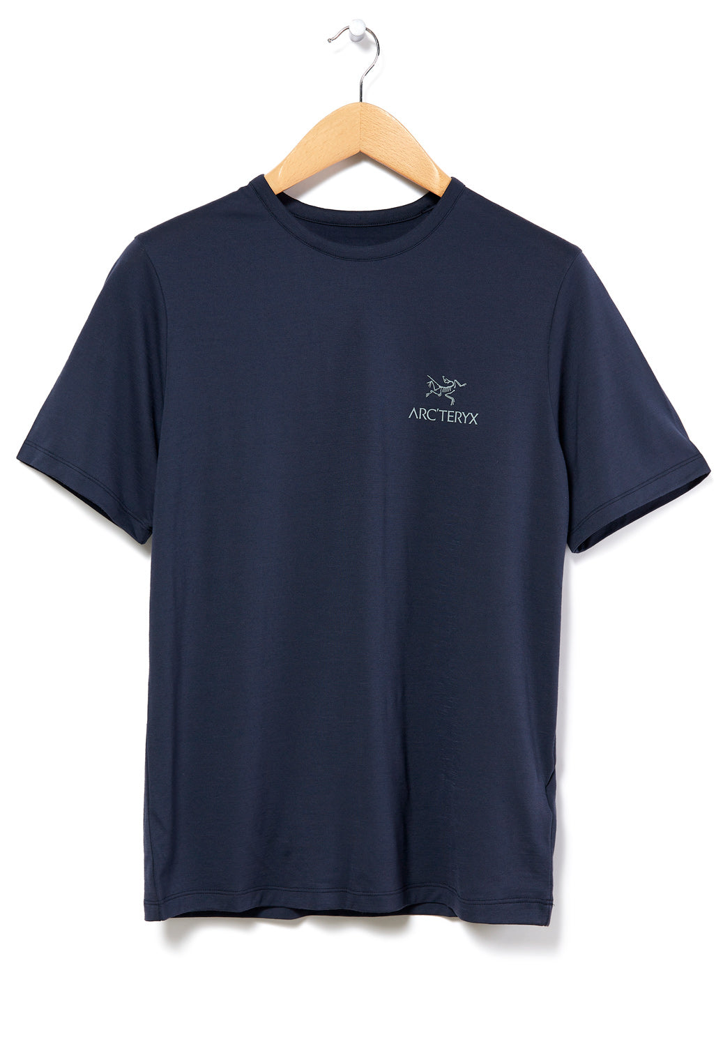 Arc'teryx Arc'Logo Emblem Men's Wool T-Shirt - Black Sapphire ...