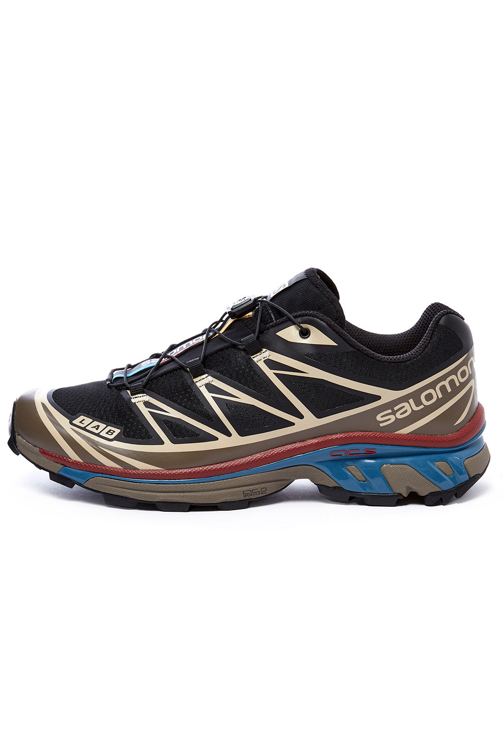Salomon XT-6 Trainers - Black / Falcon / Cow Hide – Outsiders Store UK
