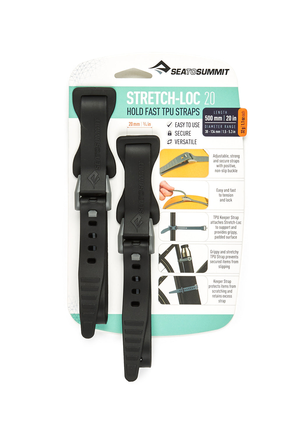 Sea to Summit Stretch-Loc 20 - Black – Outsiders Store UK