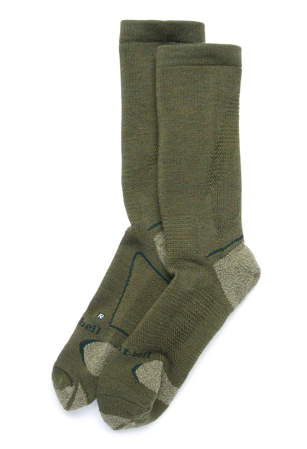 Montbell Merino Wool Supportec Trekking Socks - Olive Green – Outsiders ...