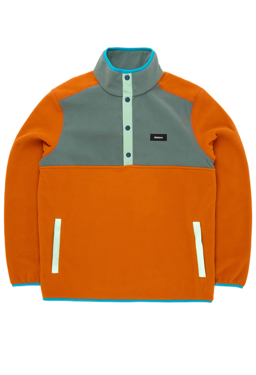 Finisterre Men's Axiom 1/4 Snap Fleece - Amber / Deep Sea – Outsiders ...
