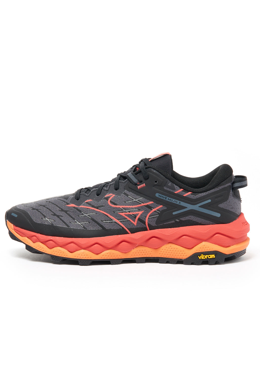 Mizuno Men's Wave Mujin 10 Trainers - Black / Cayenne / Nasturtium ...