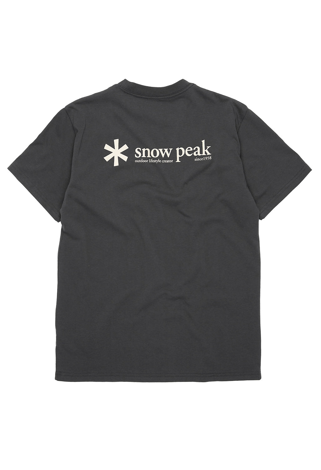 Snow Peak Men's Snow Peak Logo T-shirt - Charcoal – Outsiders Store UK