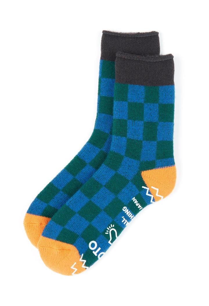 ROTOTO Comfy Room Sankaku Socks - Gold/Black/Navy – Outsiders Store UK