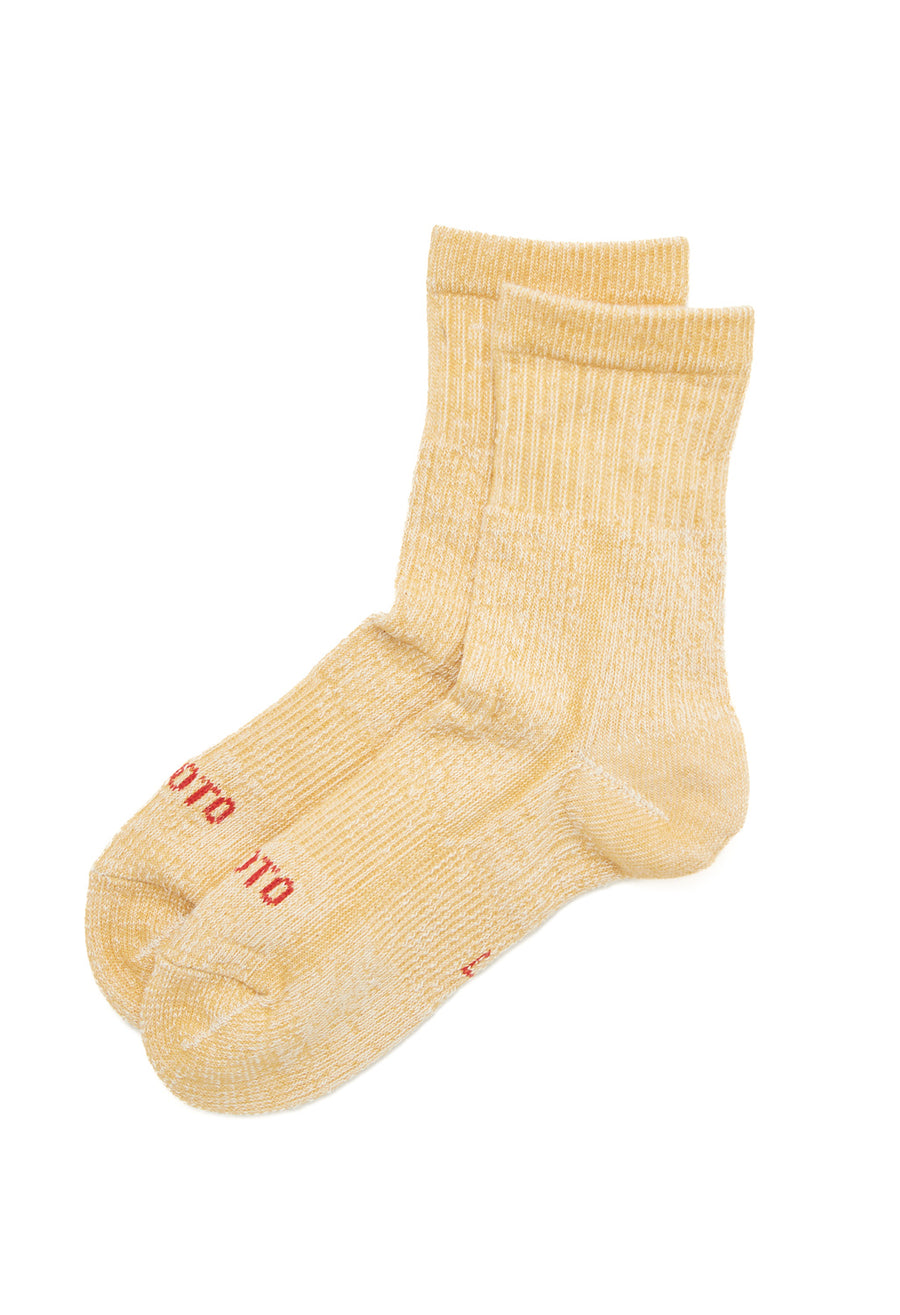 ROTOTO Comfy Room Sankaku Socks - Gold/Black/Navy – Outsiders Store UK