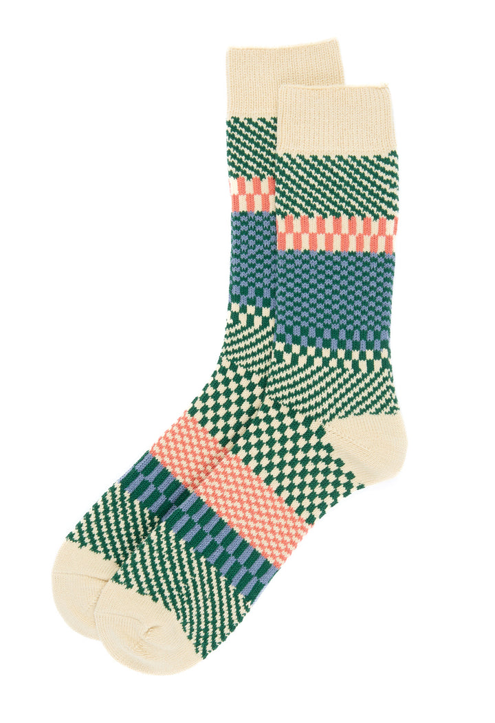 ROTOTO Comfy Room Sankaku Socks - Gold/Black/Navy – Outsiders Store UK