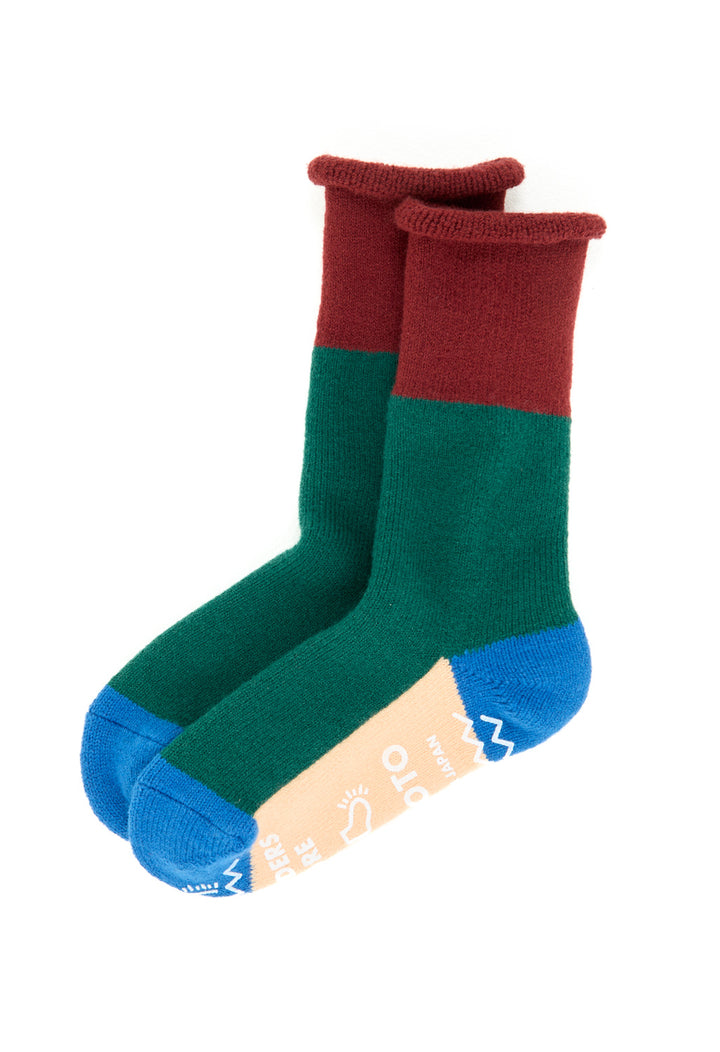 ROTOTO Comfy Room Sankaku Socks - Gold/Black/Navy – Outsiders Store UK