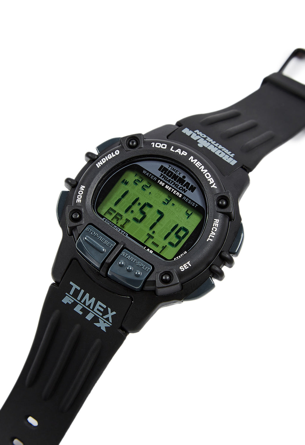 Timex Ironman Flix 100 Lap Watch - Black / Black – Outsiders Store UK