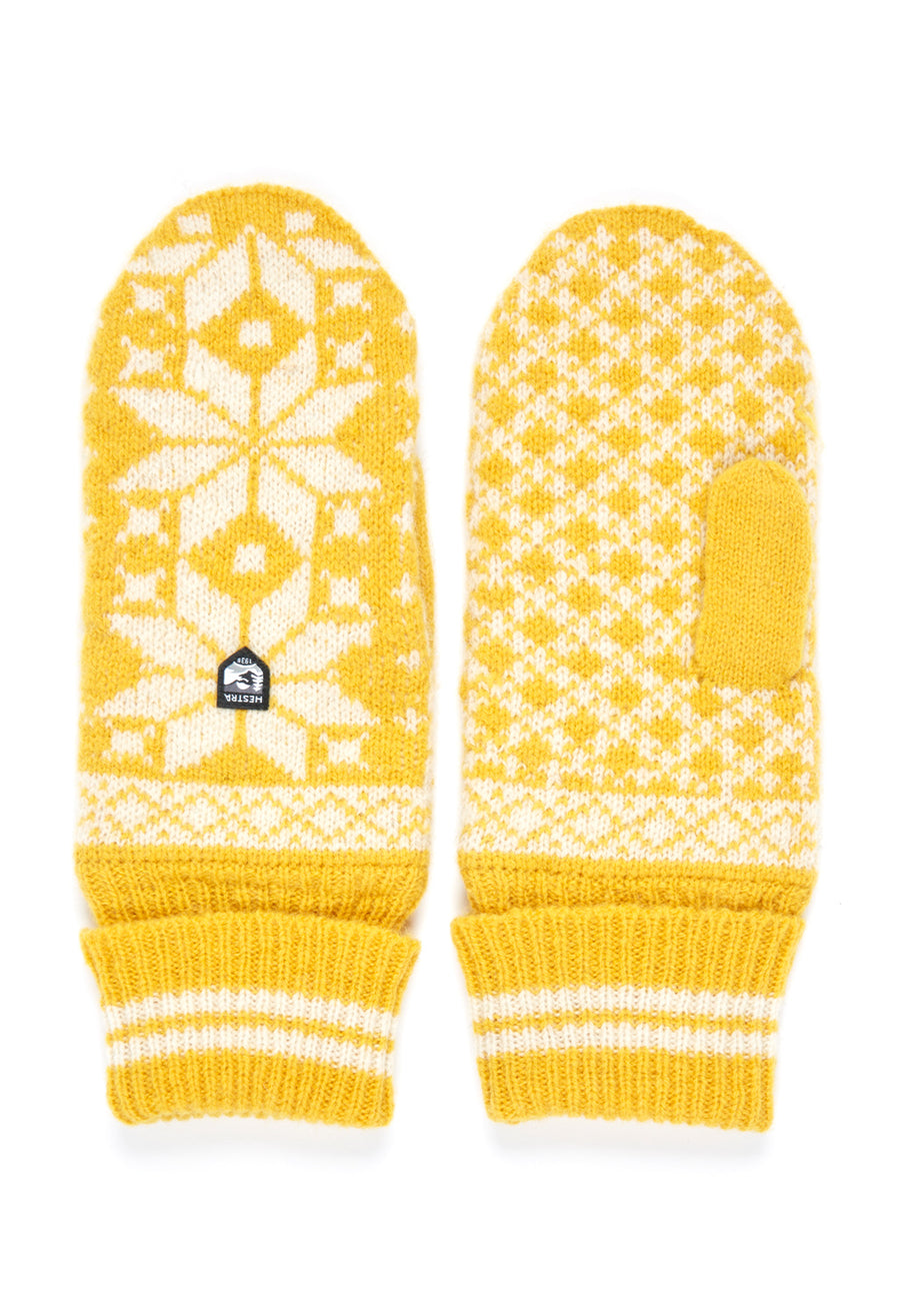 Hestra Women's Isvik Mittens - Yellow – Outsiders Store UK