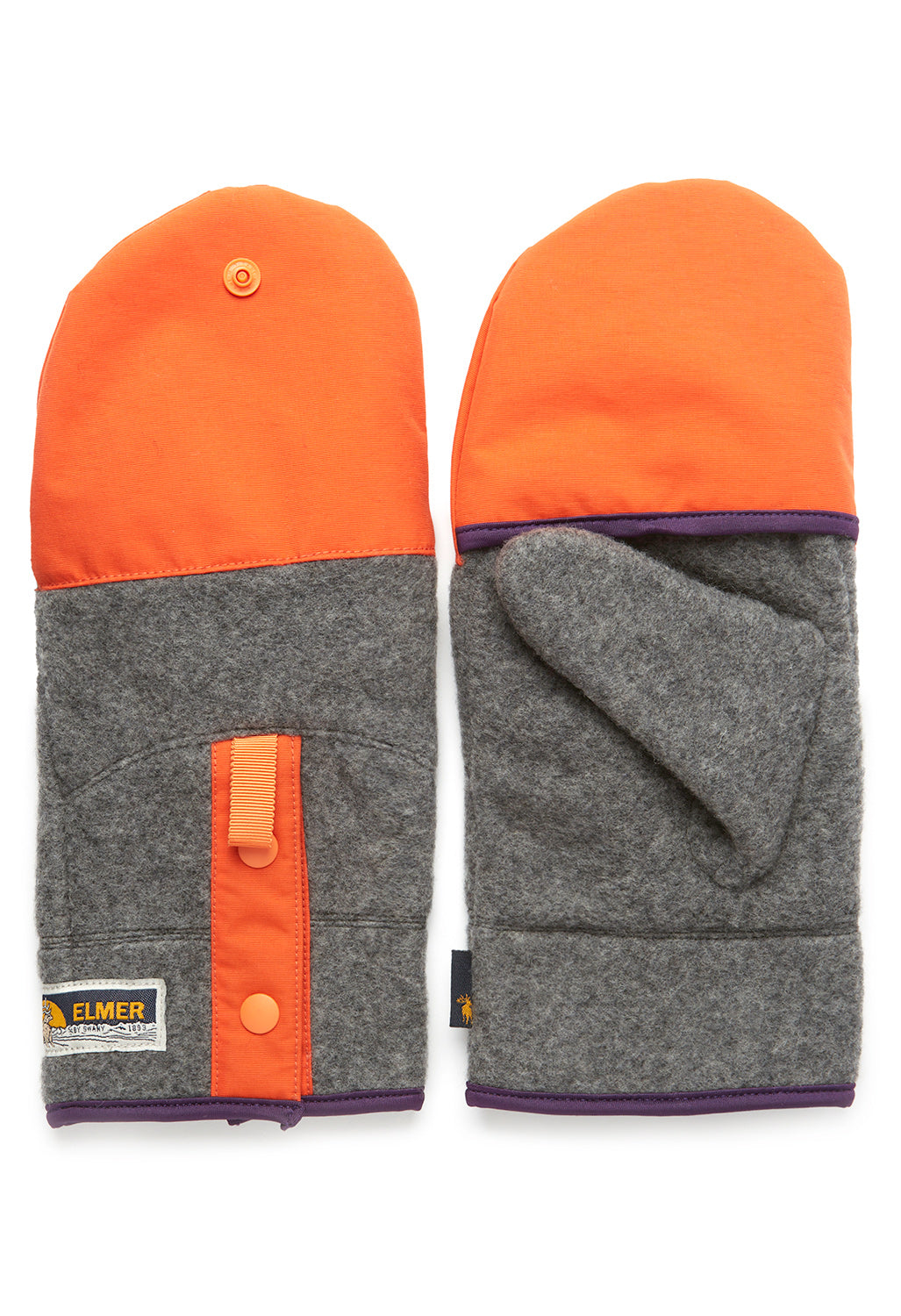 Elmer Recycled Wool Fleece Mitten Cover Gloves - Charcoal – Outsiders ...