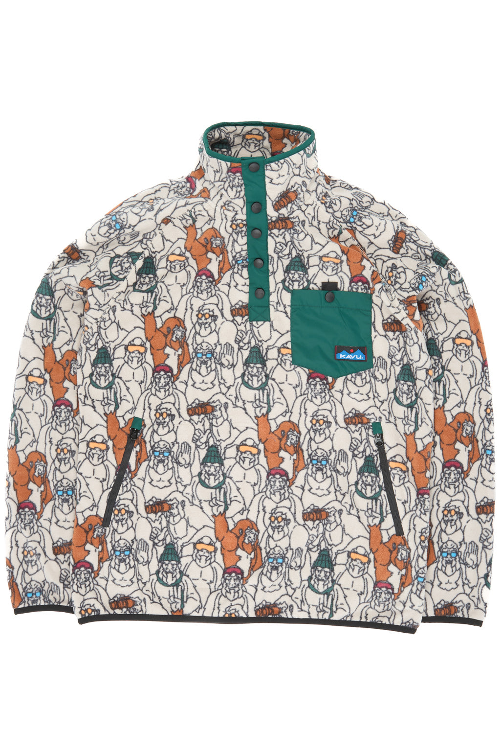 KAVU Men's Teannaway Fleece - Close Up – Outsiders Store UK