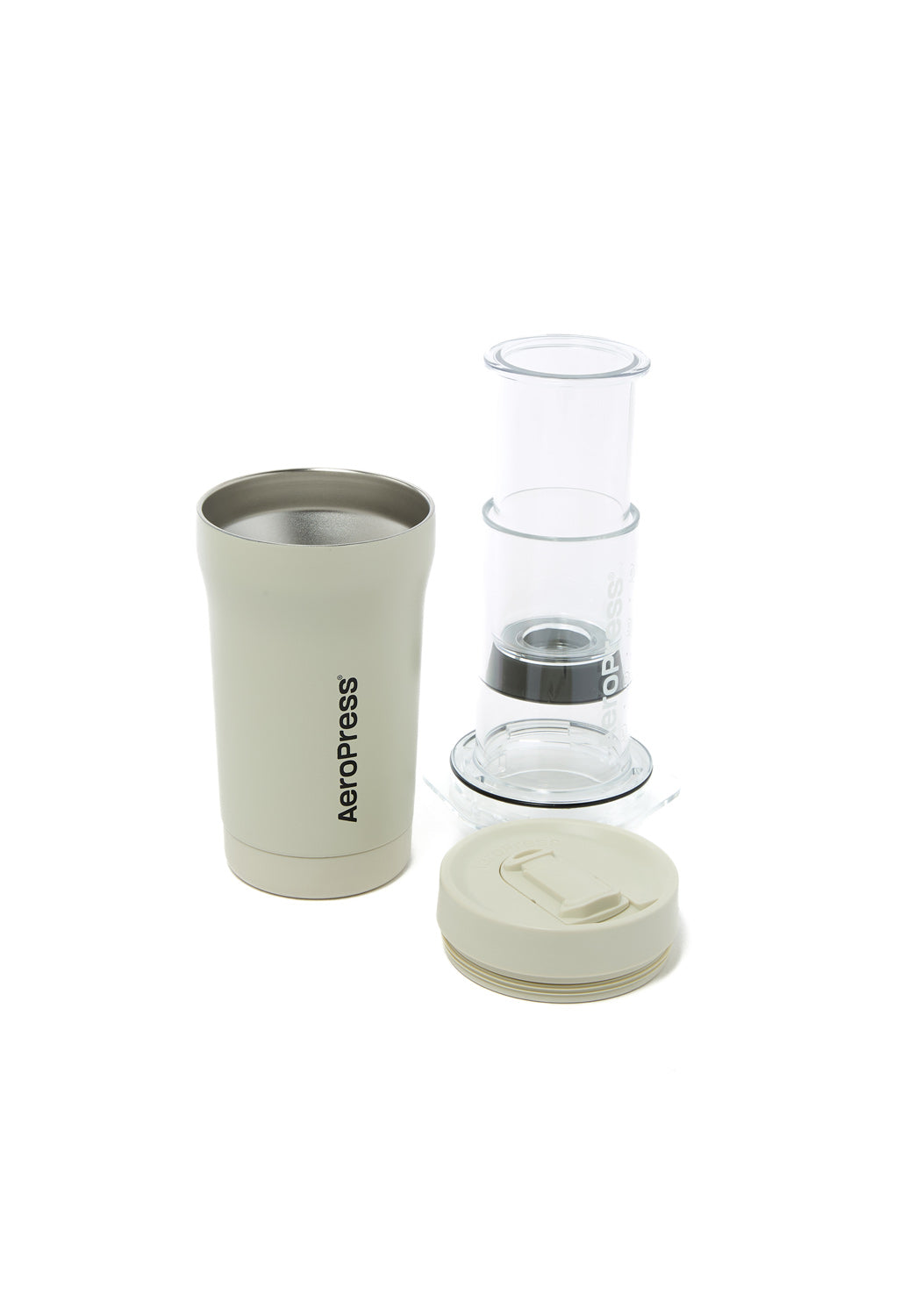 AeroPress Go Plus Travel Coffee Press - Cream – Outsiders Store UK