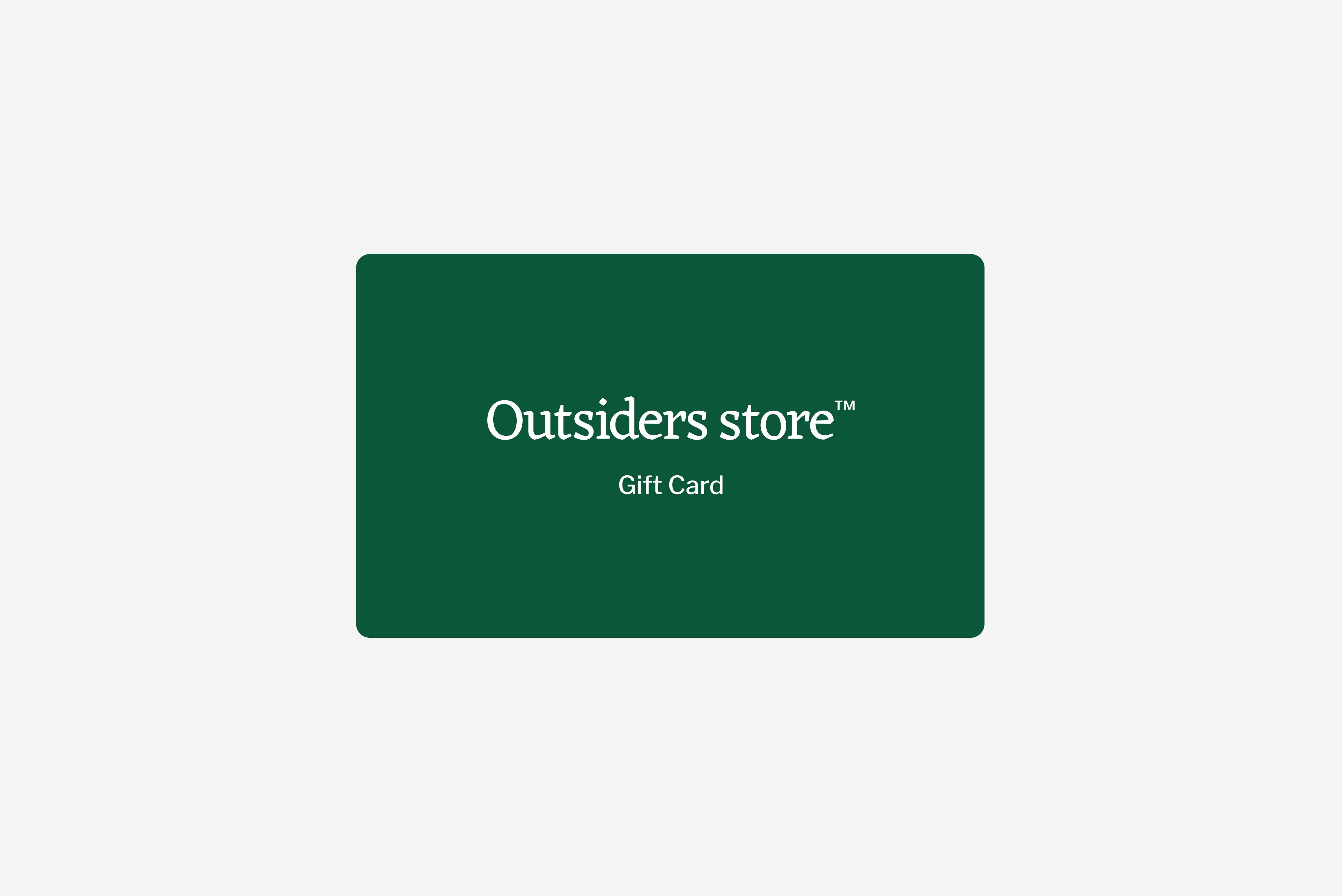 £20 e-Gift Card – Outsiders Store UK